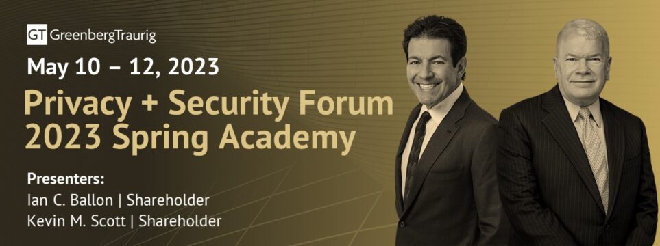 May 10-12 | Privacy + Security Forum 2023 Spring Academy | Data Privacy ...
